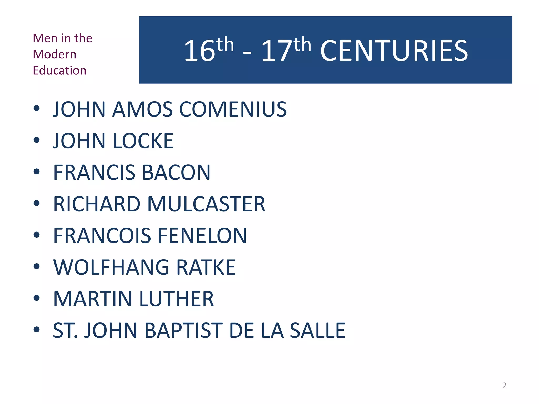 Men in the modern education period | PDF