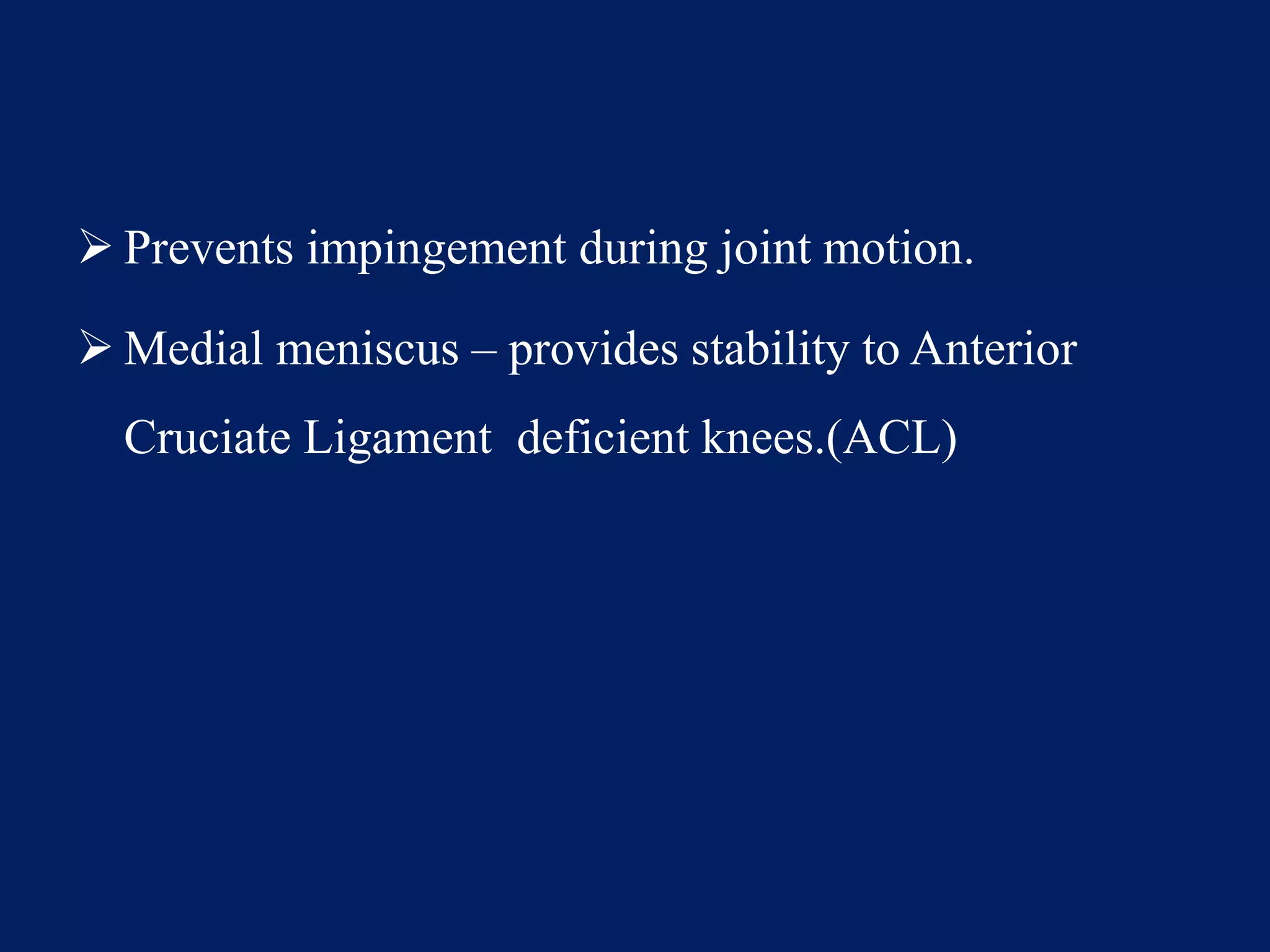 Meniscal Injuries | PPTX