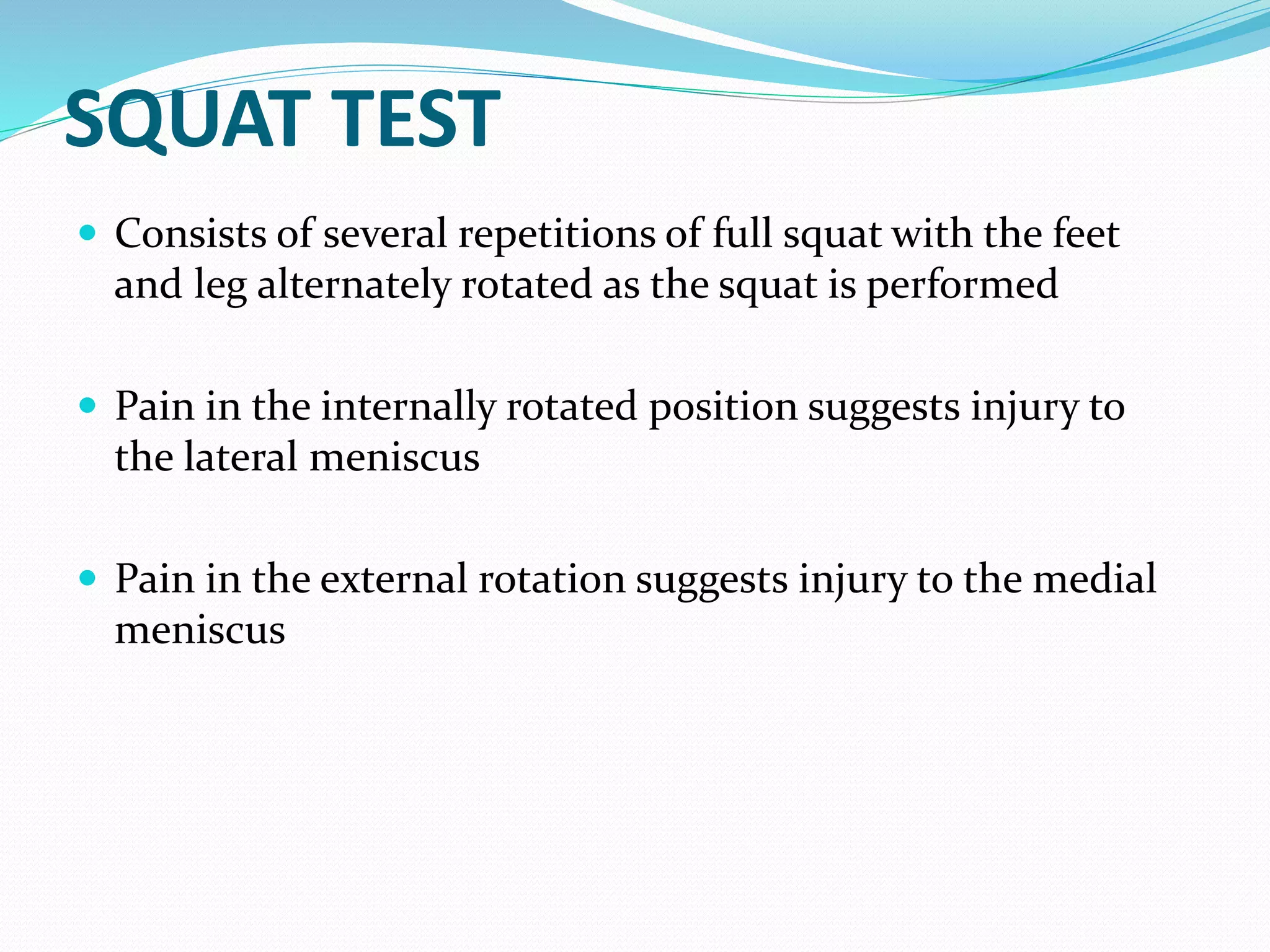 Meniscal injury | PPTX