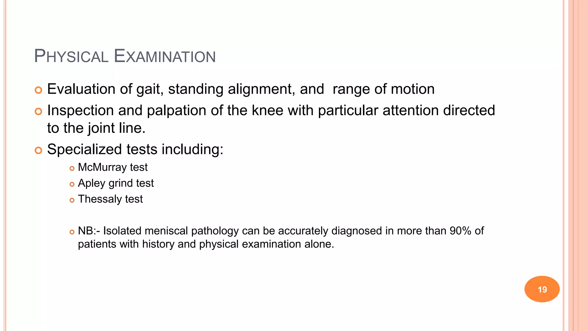 Meniscal injuries | PPTX