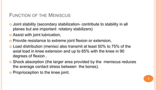 Meniscal injuries | PPTX