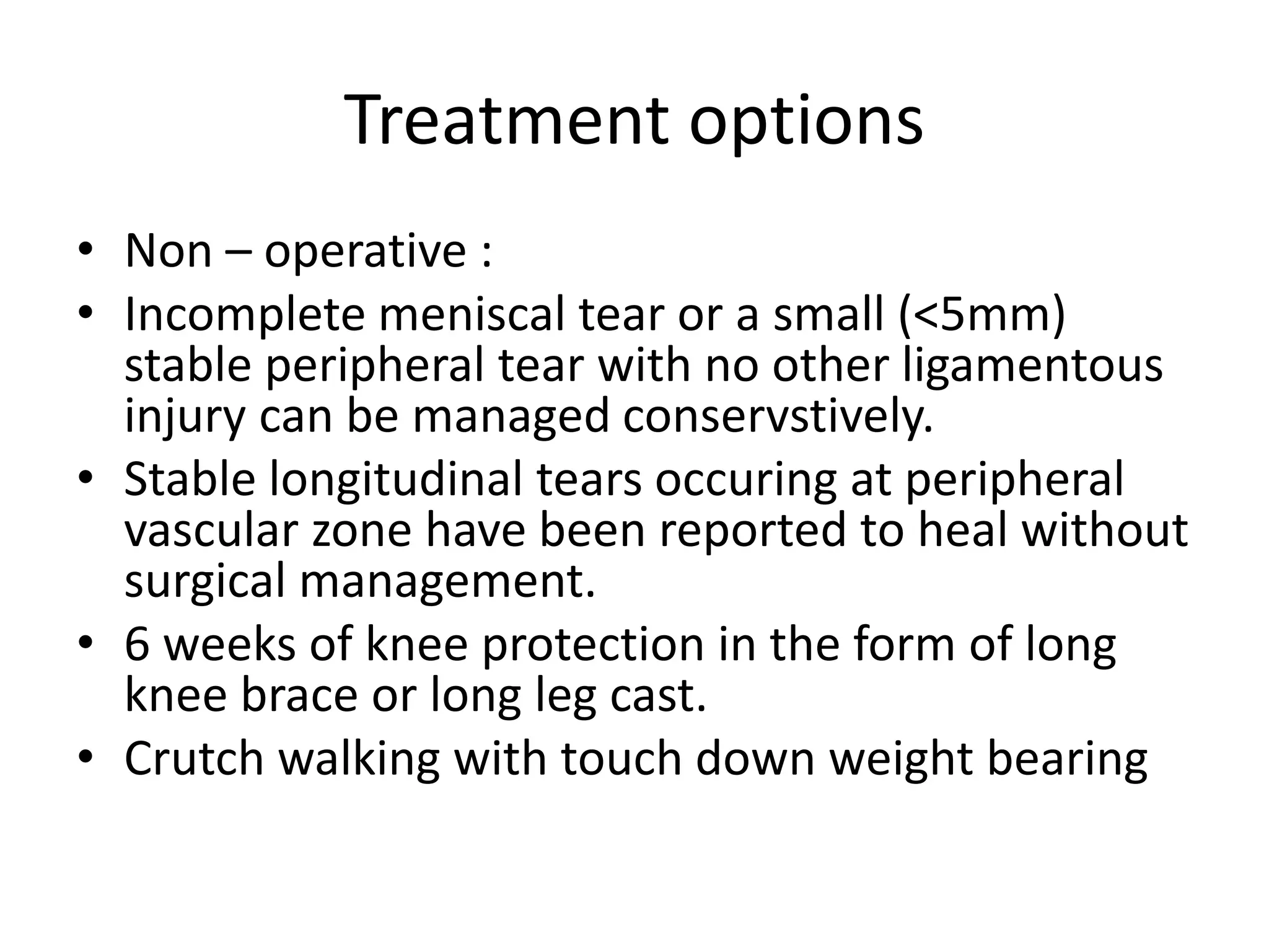 Meniscal tear | PPTX