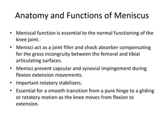 Meniscal tear | PPTX