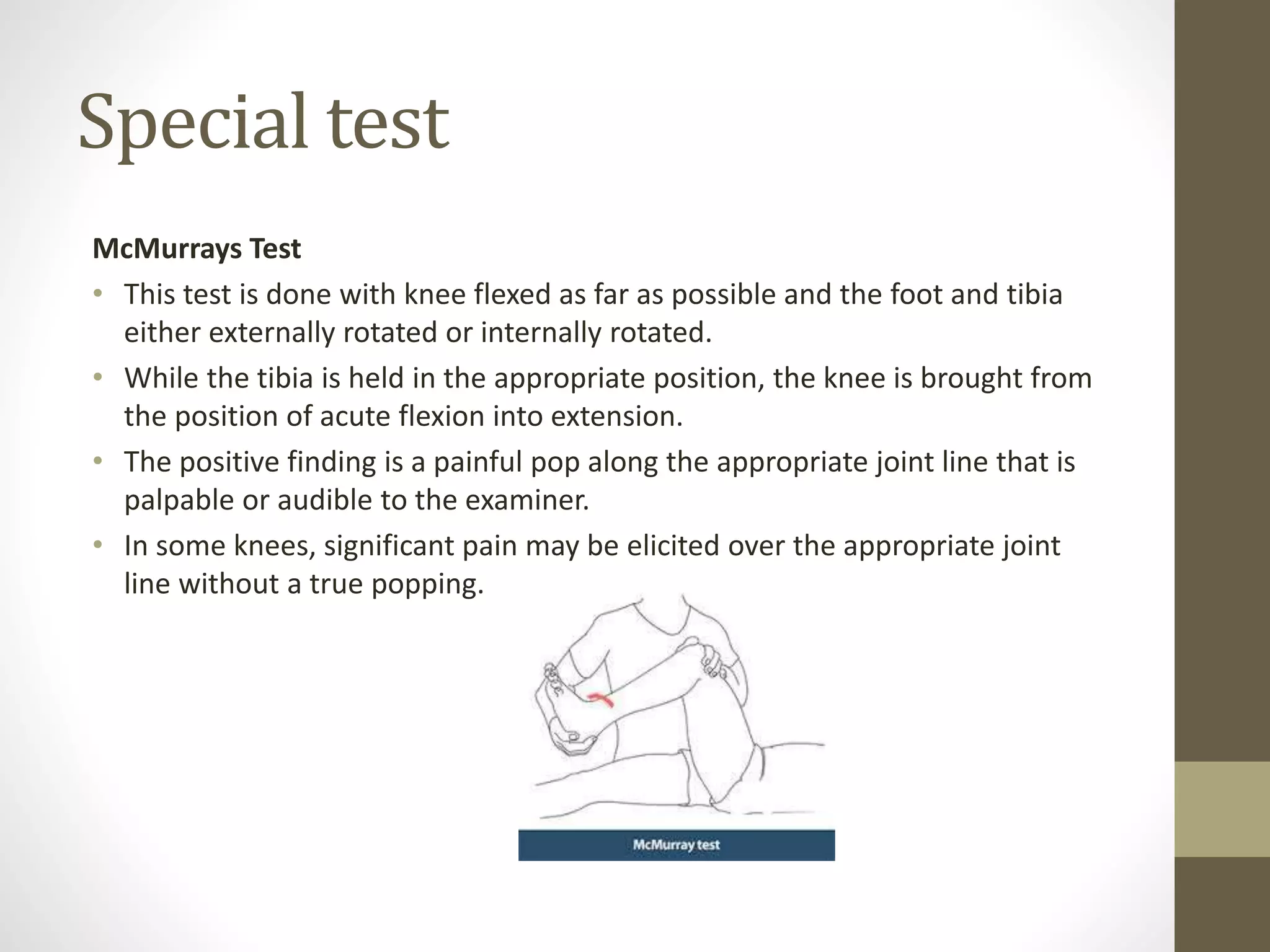 Meniscus injury / tear | PPTX