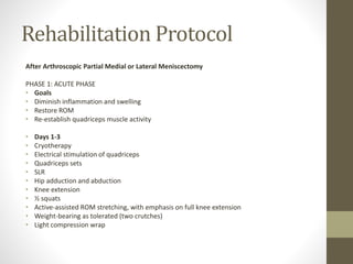 Meniscus injury / tear | PPTX