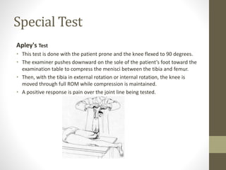 Meniscus injury / tear | PPTX