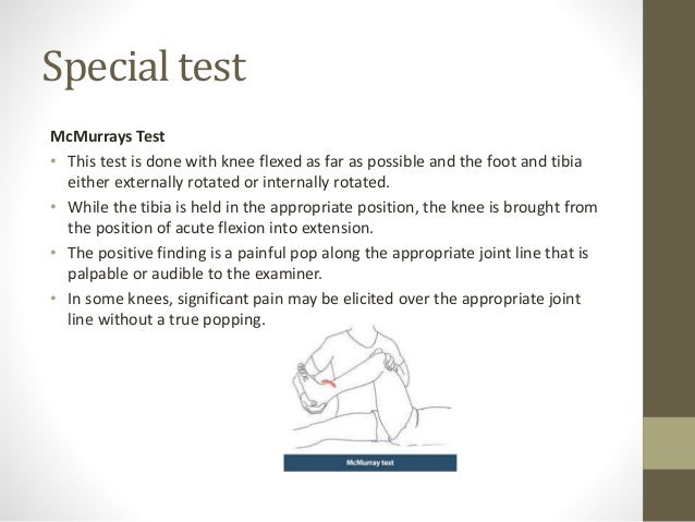 Meniscus injury / tear