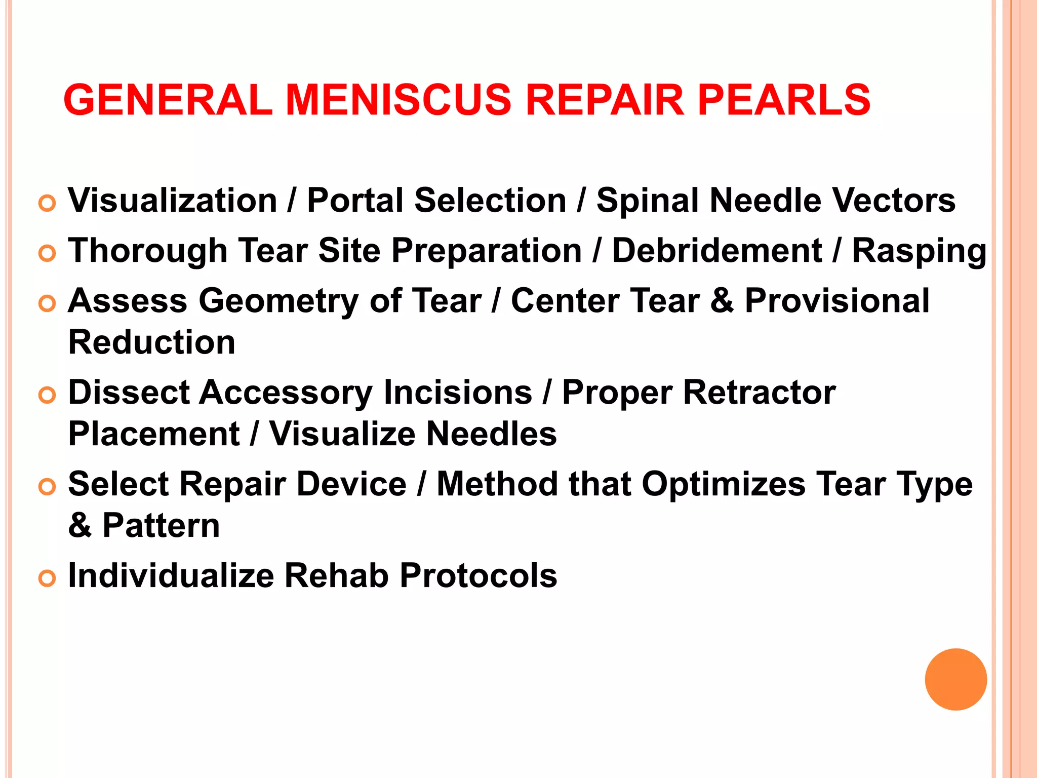 Arthroscopic Meniscus Surgery: Resect or Repair 2014 | PPTX