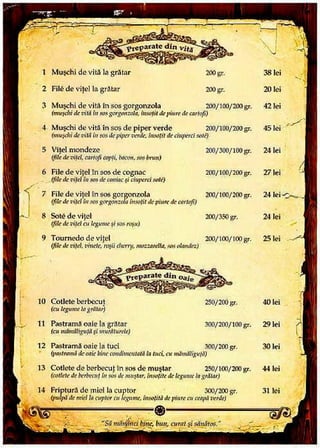 Restaurant "Hanul Romanesc" - Pitesti | PDF