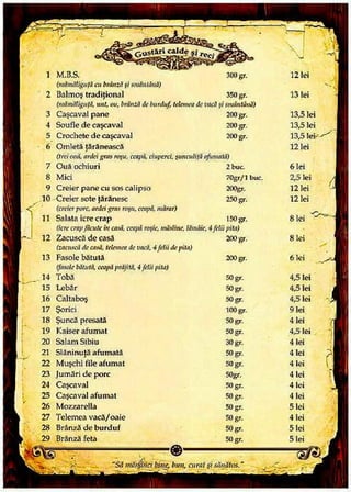 Restaurant "Hanul Romanesc" - Pitesti | PDF