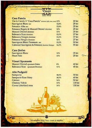 Restaurant "Hanul Romanesc" - Pitesti | PDF