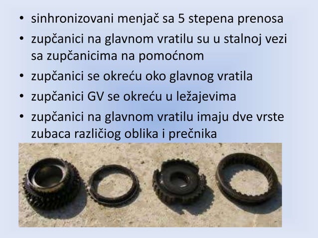 Трансмисија 2 -Menjac i pogonski most | PPT