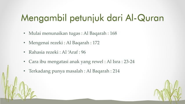 Menjadikan al quran sebagai pedoman hidup | PDF