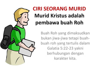Menjadi murid yesus | PPTX