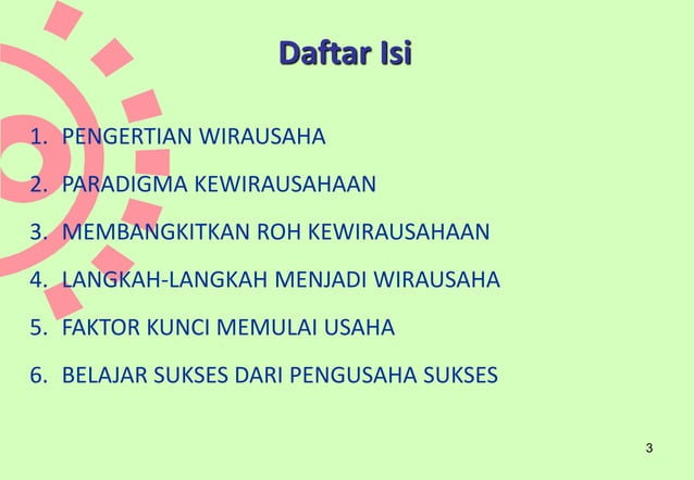 Menjadi Wirausaha Sukses | PPTX