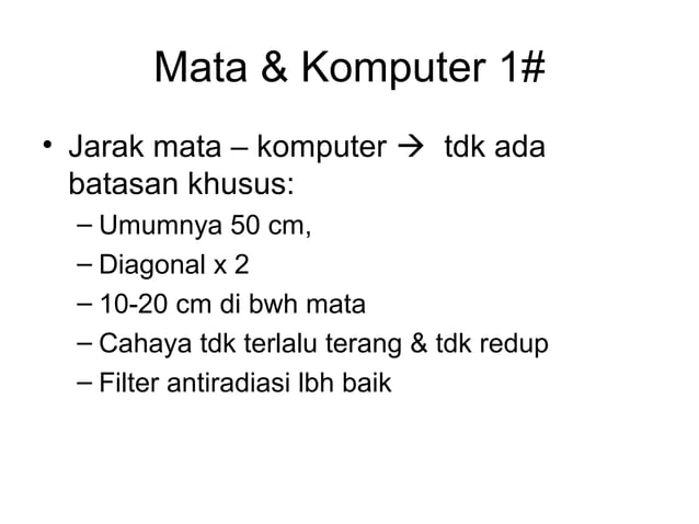 Menjaga kesehatan mata | PPT