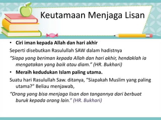 Menjaga lisan | PPTX