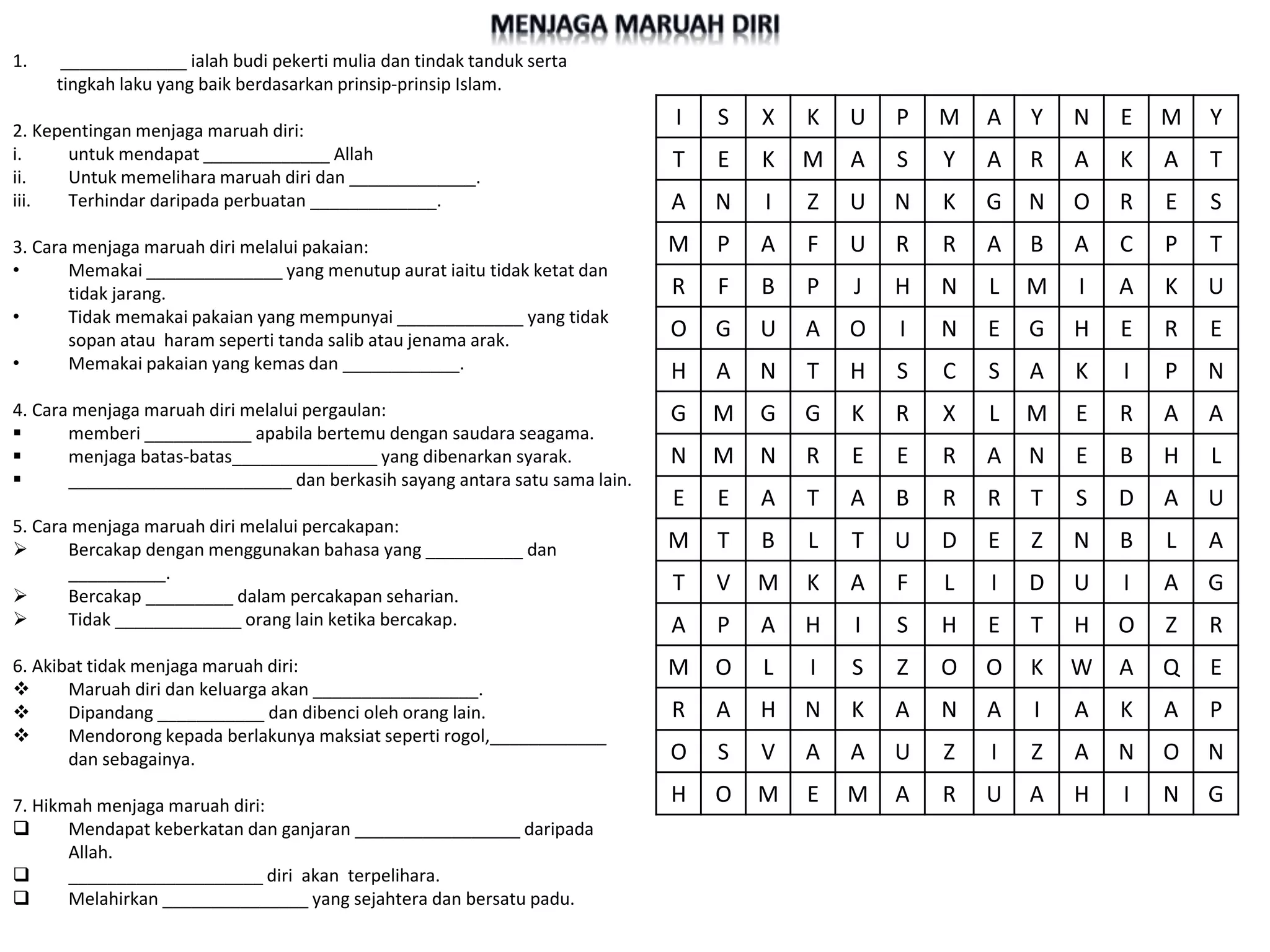 PENDIDIKAN ISLAM T2 | PPTX