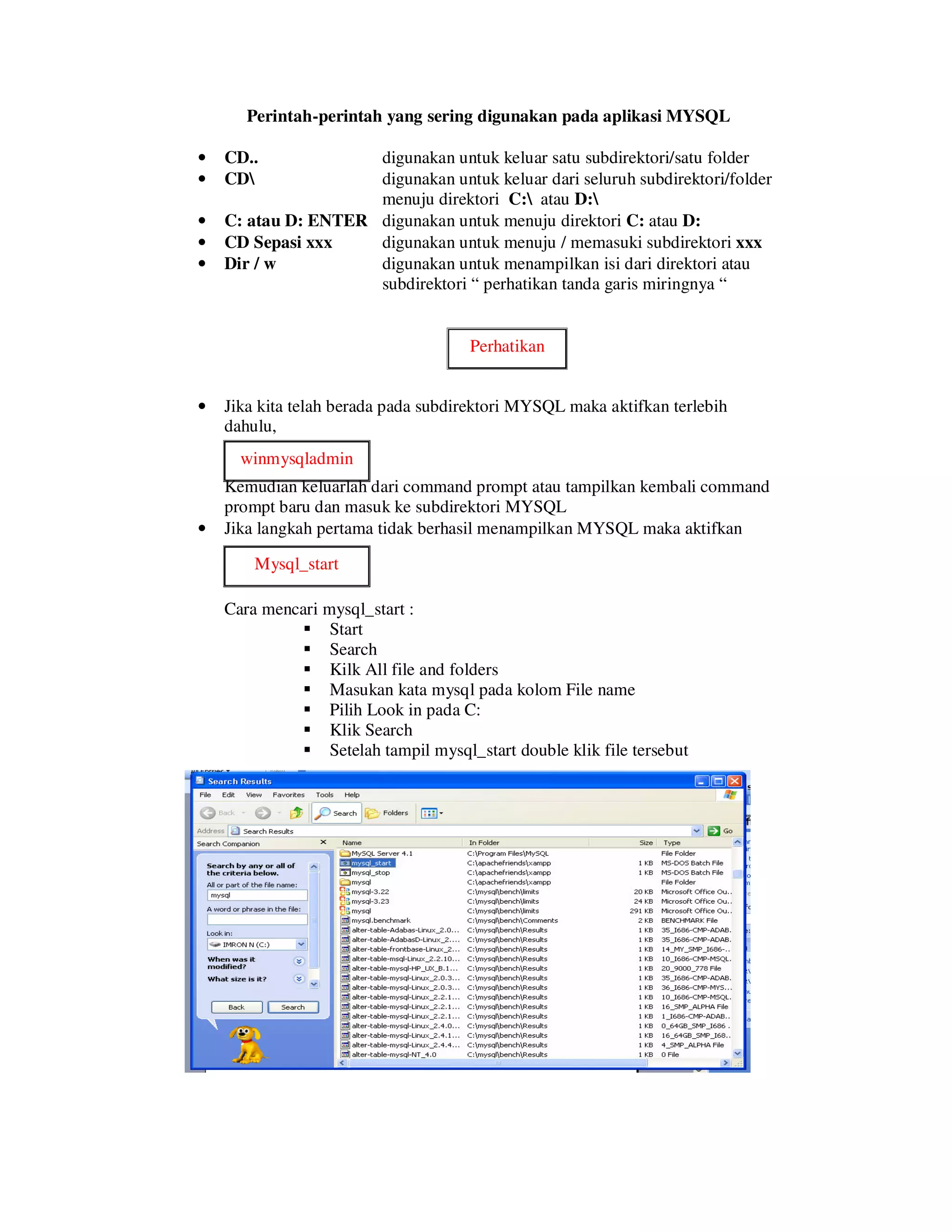 Menjalankan aplikasi-mysql | PDF