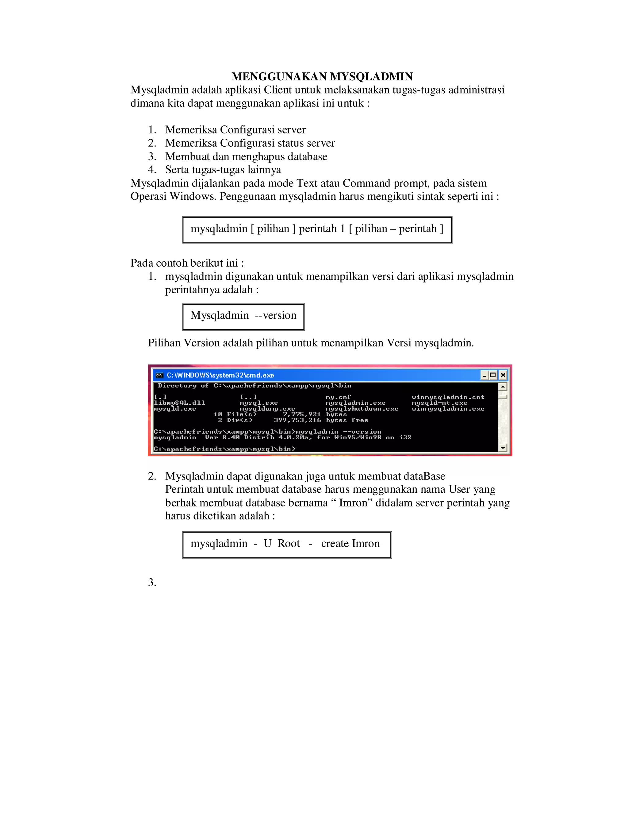 Menjalankan aplikasi-mysql | PDF