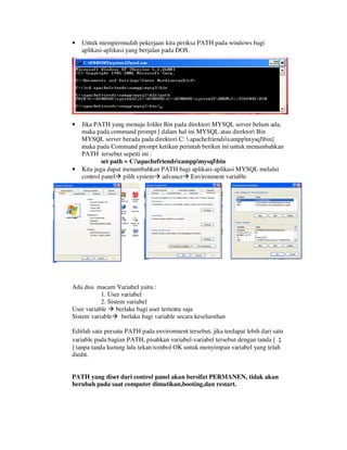 Menjalankan aplikasi-mysql | PDF