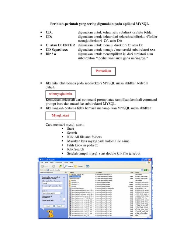 Menjalankan aplikasi-mysql | PDF