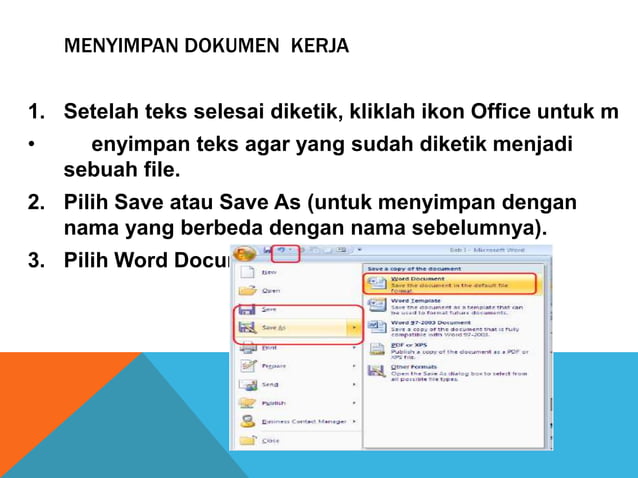 Menjalankan ms. Word 2007.pptx