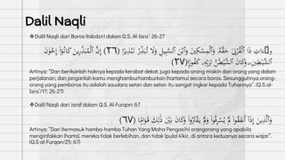 Menjalin hidup penuh manfaat dengan menghindari berfoya-foya, riya ...