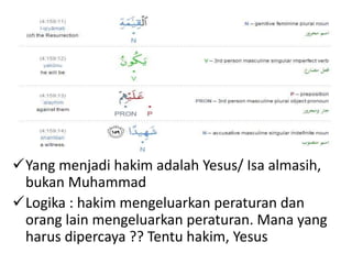 Menjawab perihal ahmad deedat mengakuiyesus | PPT
