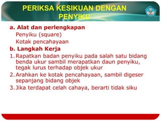 Menjelaskan cara penggunaan mesin | PPT