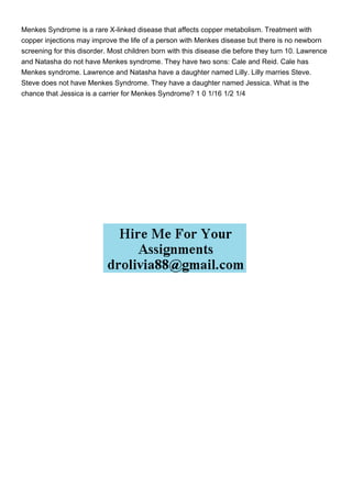 Menkes Syndrome is a rare Xlinked disease that affects copp.pdf