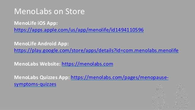 MenoLife App by MenoLabs Developed by GlobeSync Technologies | PPTX
