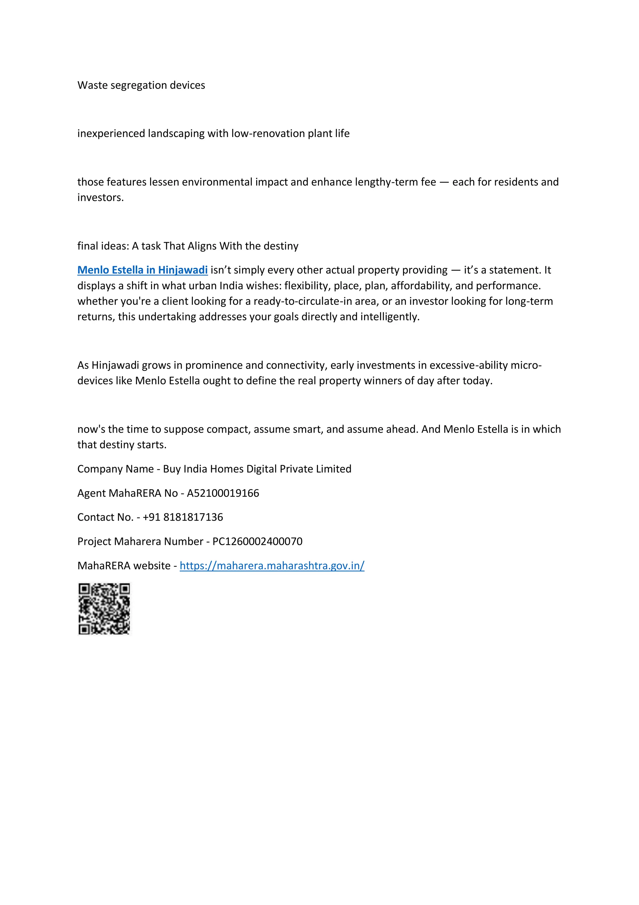 Menlo Estella Hinjewadi Pune Redefining Compact Luxury for the Urban ...