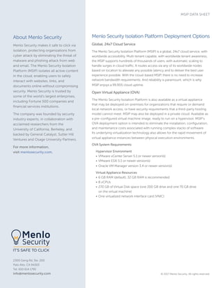 Isolation Platform - Data Sheet | PDF