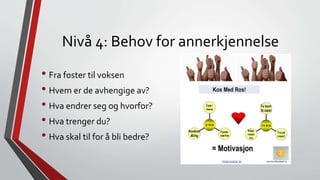 Menneskets ulike behov | PPT