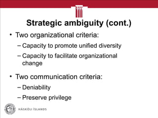 Strategic ambiguity in Finnish policy on ICT in education | PPT