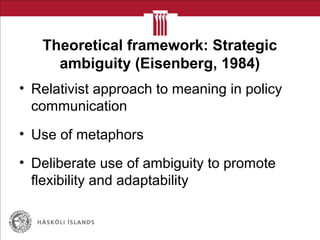 Strategic ambiguity in Finnish policy on ICT in education | PPT