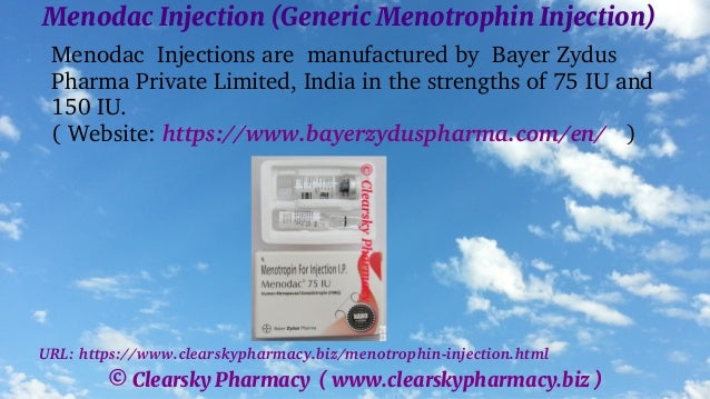 Menodac Injection (Generic Menotrophin Injection) | PDF | Infertility ...