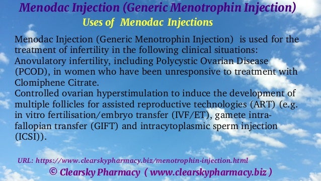 Menodac Injection (Generic Menotrophin Injection) | PDF | Infertility ...
