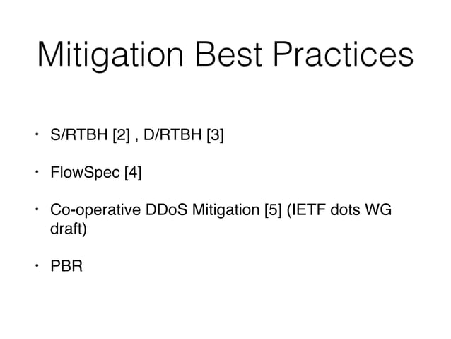 DDoS Mitigation Tools and Techniques | PPT
