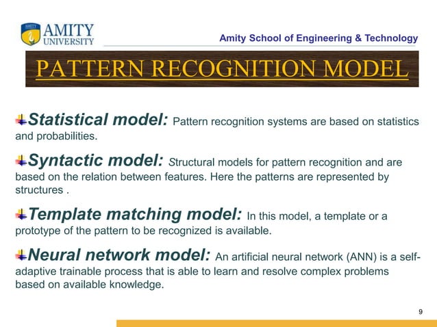 Pattern Recognition | PPTX
