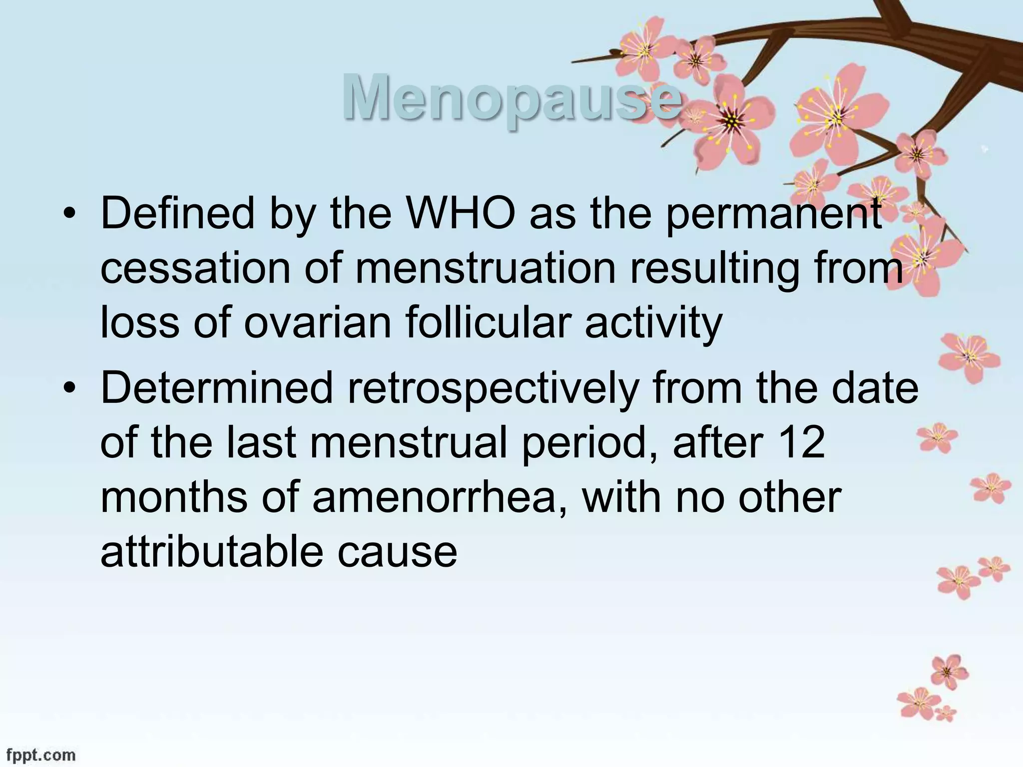 Menopause | PPTX