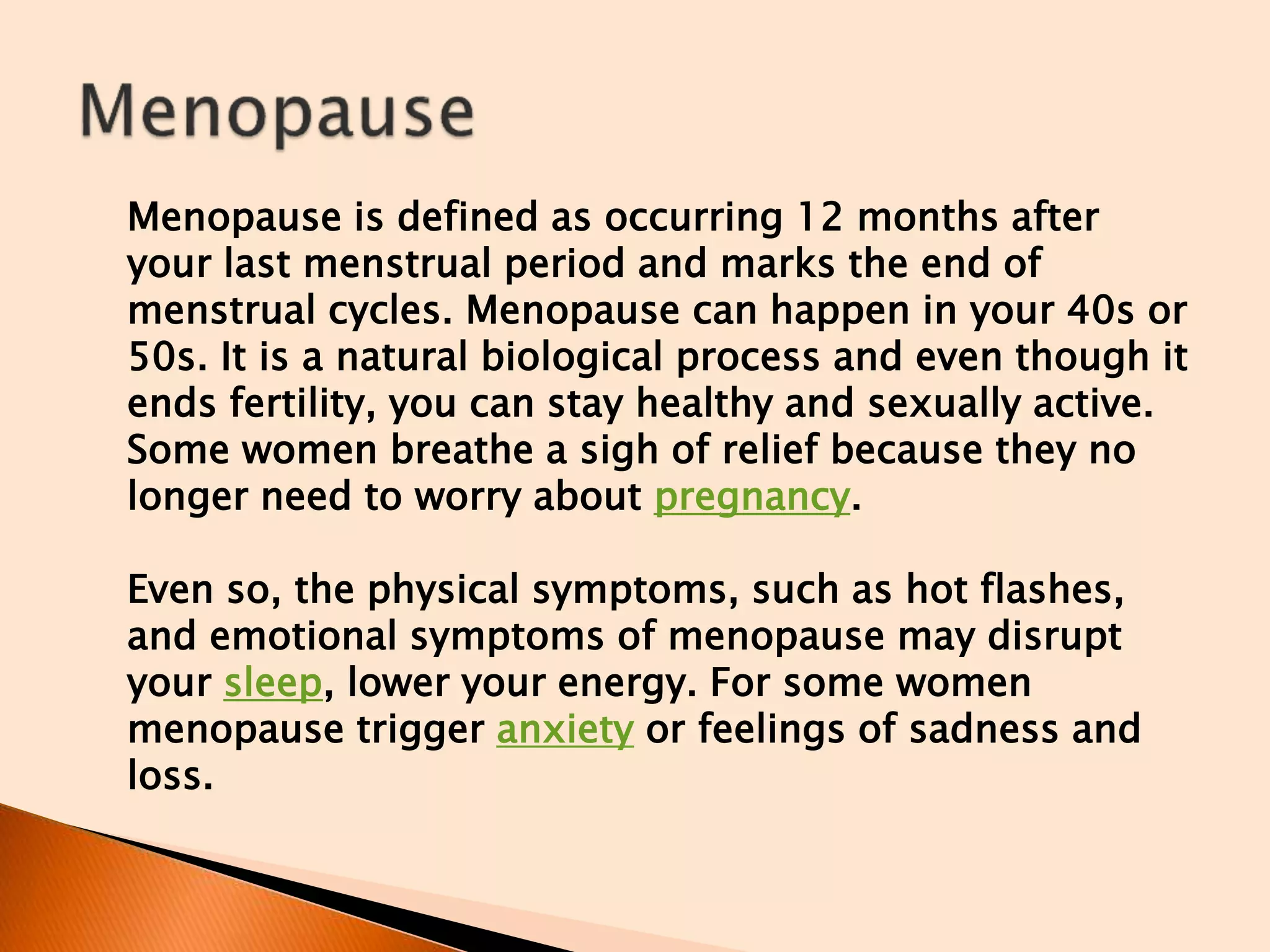 Menopause | PPTX