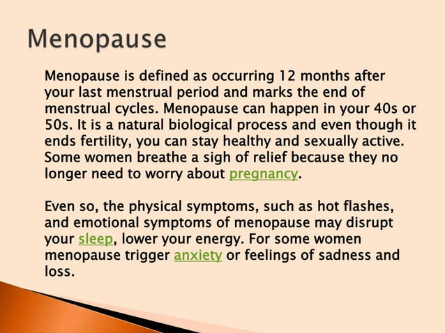 Menopause | PPTX