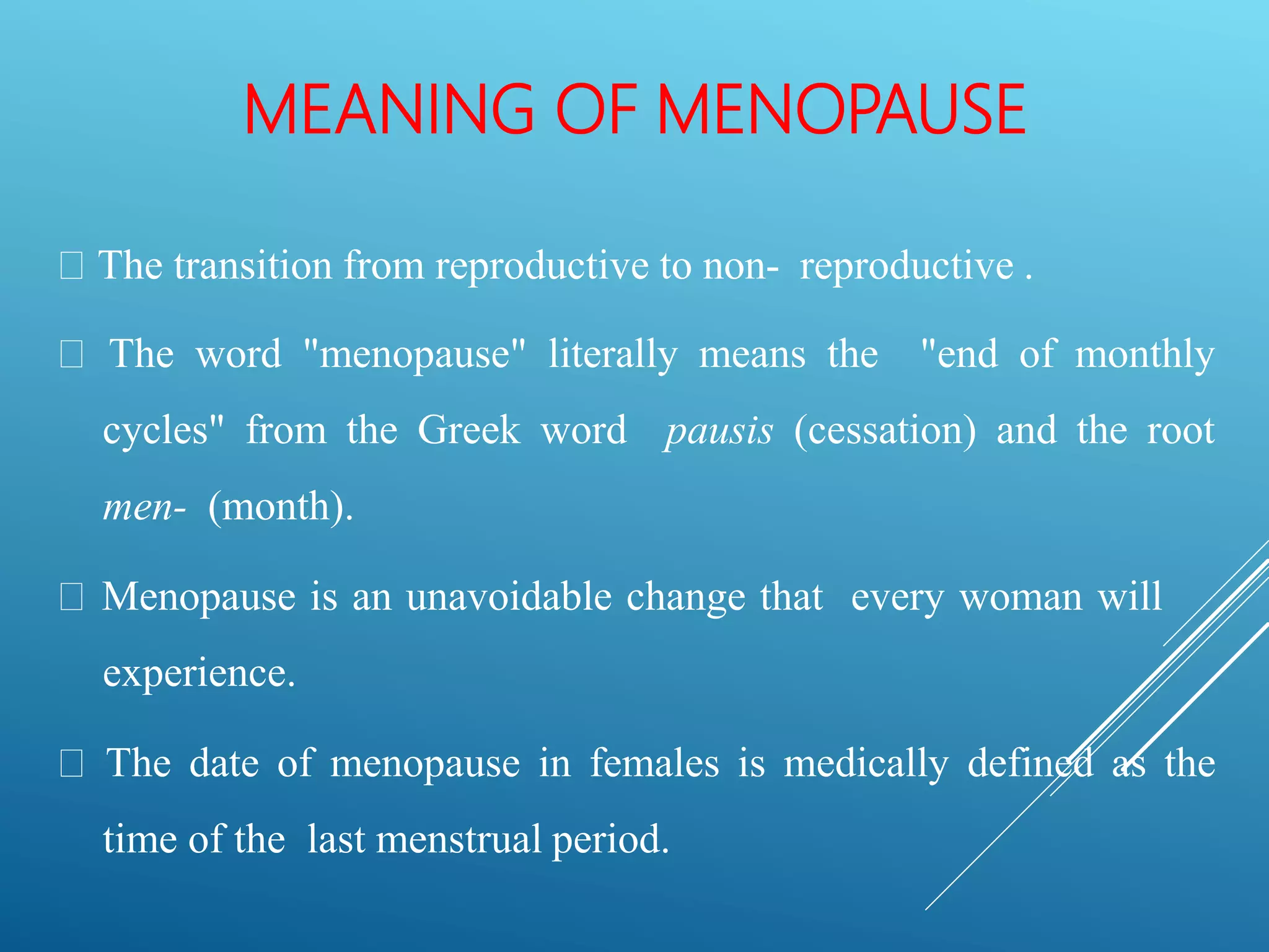Menopause | PPTX