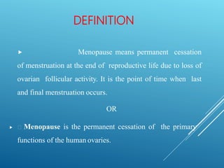 Menopause | PPTX