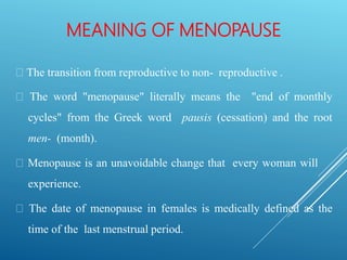 Menopause | PPTX