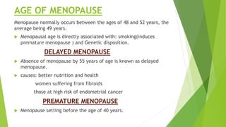 Menopause | PPTX