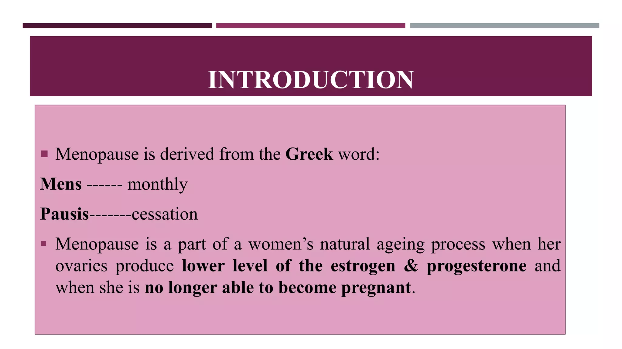 Menopause | PPTX