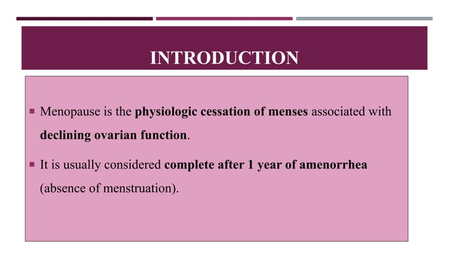 Menopause | PPTX